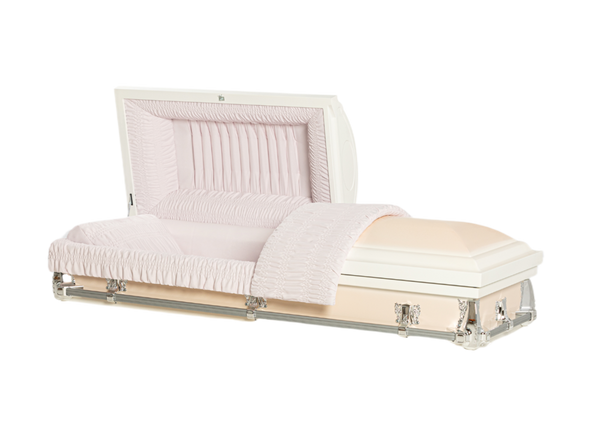 Lenox Two-Tone Series White/Pink - Discount Caskets